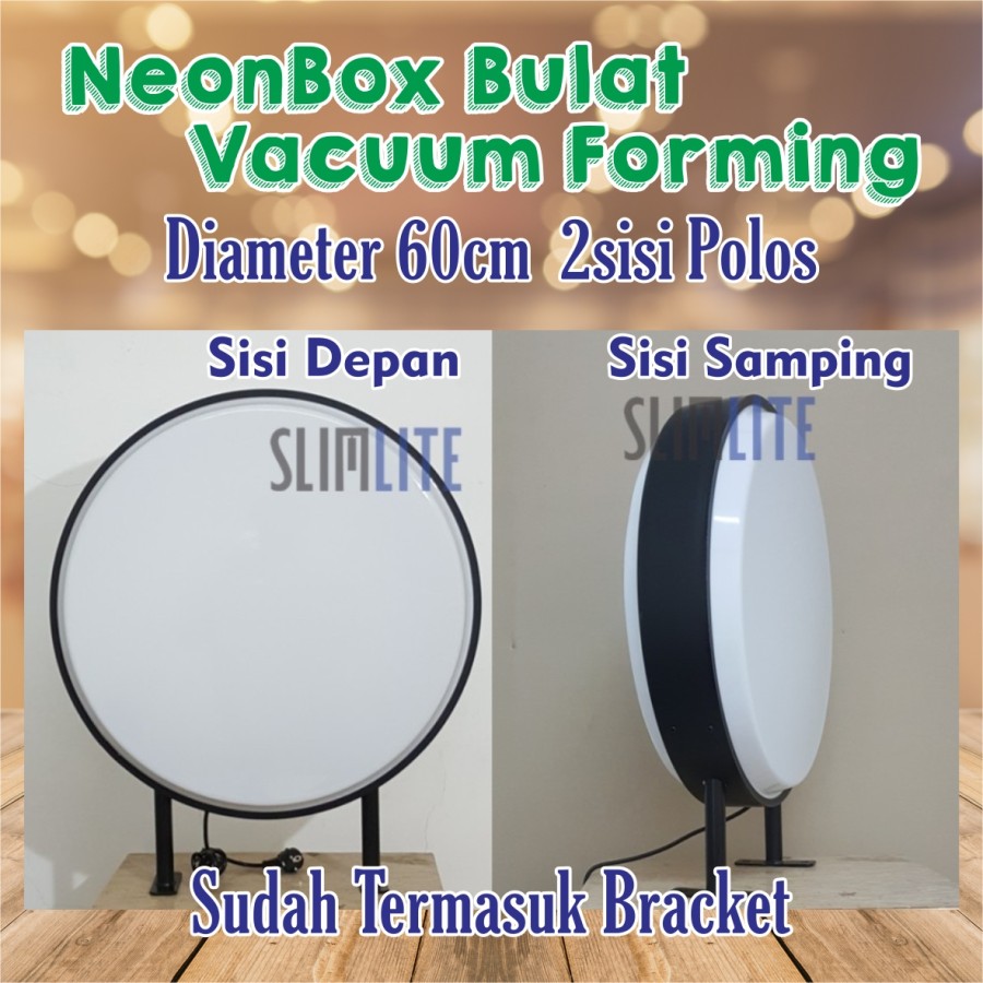 Jual Neon Box bulat Ø60cm 2sisi/Capsule Light RF80 VF-2s Ø60cm POLOS ...
